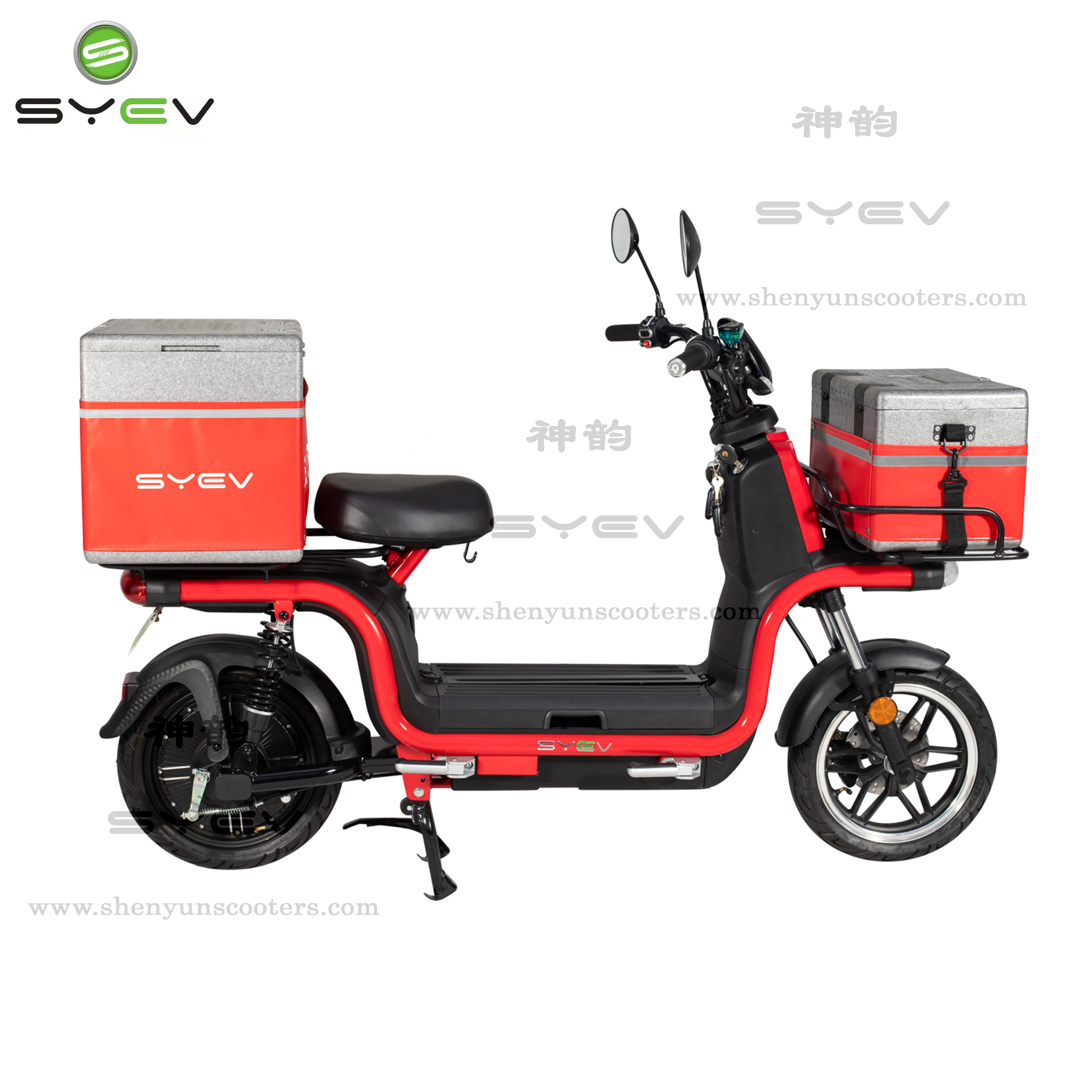 OEM Food Delivery Electric Scooter With Big Carry Box. from China ...